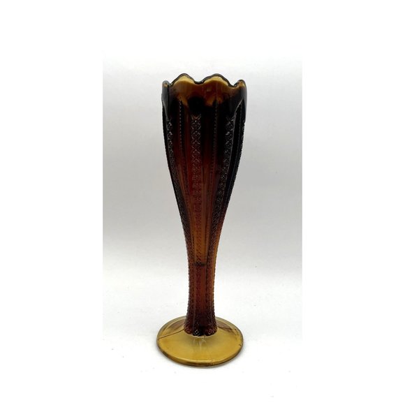 Tiara | Accents | Vtg Tiara Dark Amberroot Beer Vase | Poshmark